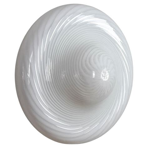 Large Mid Century Modern Mushroom Murano Glass Wall Sconce By Vetri