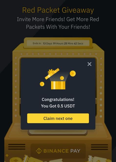 Binance Crypto Box Red Packet QR Code Scan Win USD