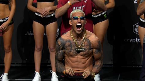 UFC Weigh Ins Charles Oliveira Vs Islam Makhachev News Full Card
