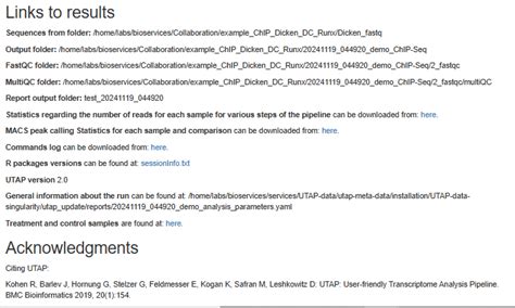 Chip Seq Pipeline Steps And Reports — Utap2 100 Documentation