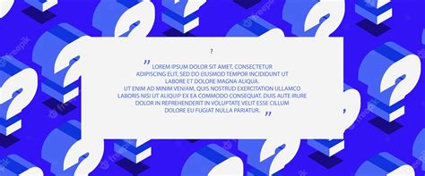 Premium Vector Question Banner Isometric Style Background
