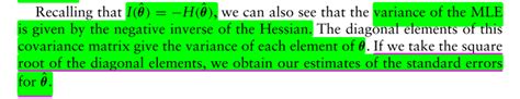 The Diagnal Of Hessian Matrix Is The Double Derivative Which Tells Us The Curvature Of