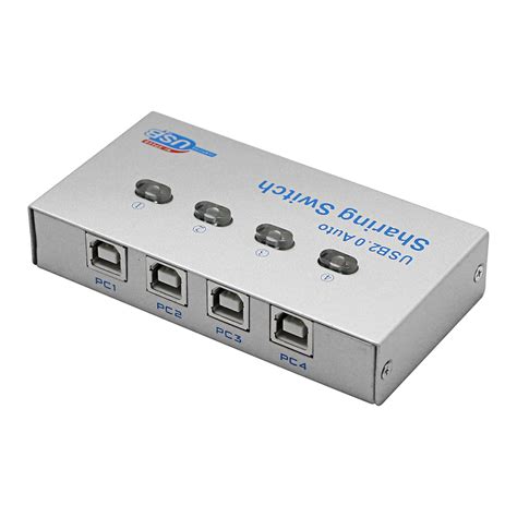 Amazon Com SinLoon Printer Splitter USB Printer Sharing Switch4 Ports 4 PCs Share 1 USB Device