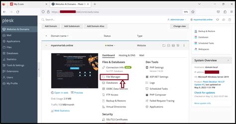 How To Access File Manager And Upload The Local Project File On The Plesk Server Support Desk