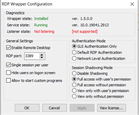 Socket Connection Failed · Issue 1642 · Stascorprdpwrap · Github