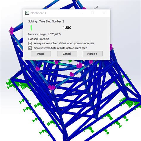Tried Re Meshing This Fea But It Takes Incredibly Long To Load Any Advice R Solidworks
