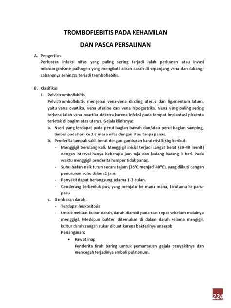 58 Tromboflebitis Pada Kehamilan Dan Pasca Persalinan 2 Endraswari Estigroho Pdf