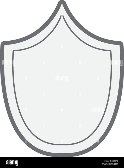 Line Security Shield To Protect Things Stock Vector Image And Art Alamy