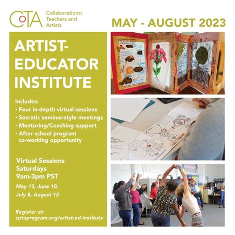 Cota Collaborations Teachers And Artists On Linkedin If You Havent Heard Cota Is Offering