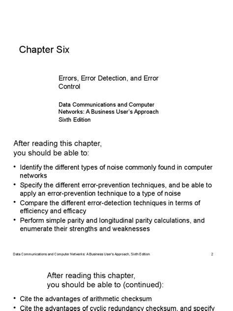 error detection techniques pdf transmission control protocol