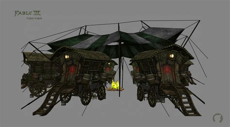 Diego Gonzalez Work In Process Fable Iii Gypsy Wagon