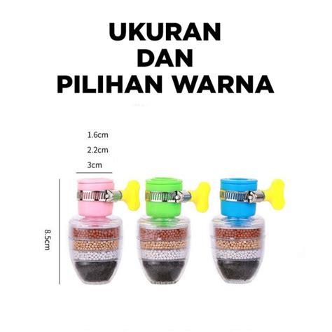 Jual Filter Keran Air Karbon Aktif Purifier Cartridge Original Impor
