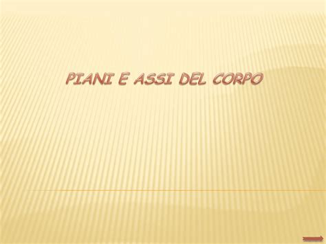 Piani E Assi Del Movimento Docsity