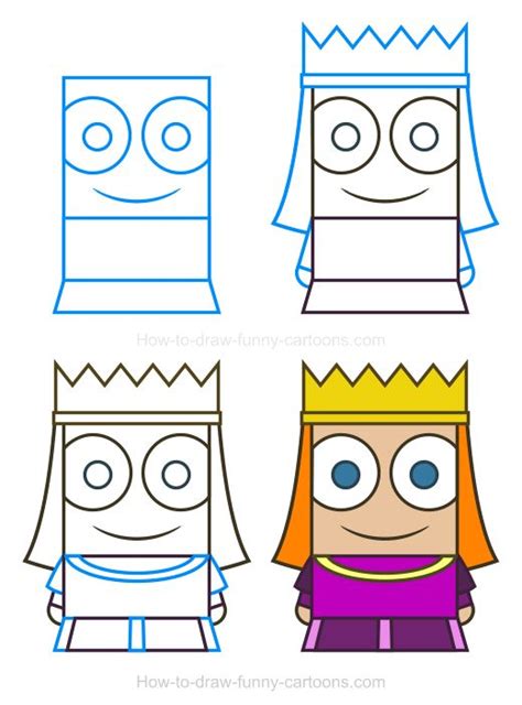 How To Draw A Princess Clipart With Basic Accessories Art Drawings