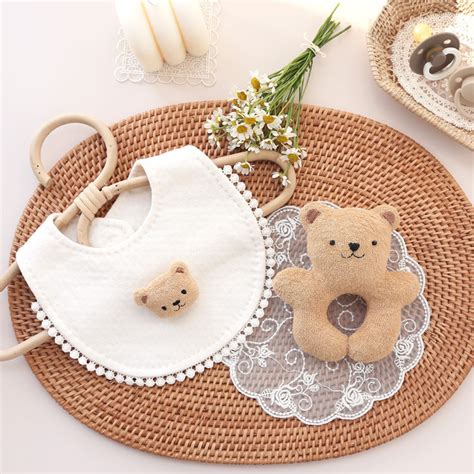 오가닉 루루 아기 곰 배냇저고리 만들기 세트 태교바느질 Diy 사계절용 뽀야베이비