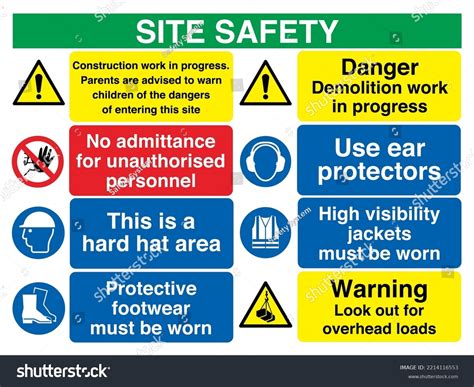 Construction Safety Signs And Symbols