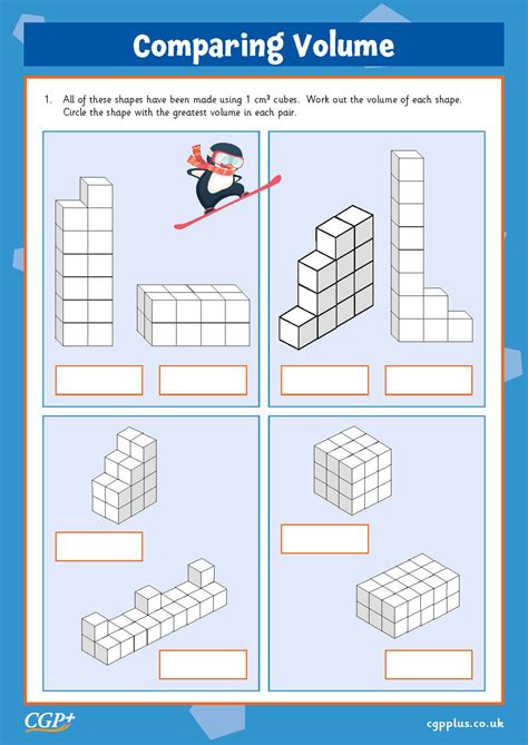 Comparing Volume Problems Year 5 Cgp Plus