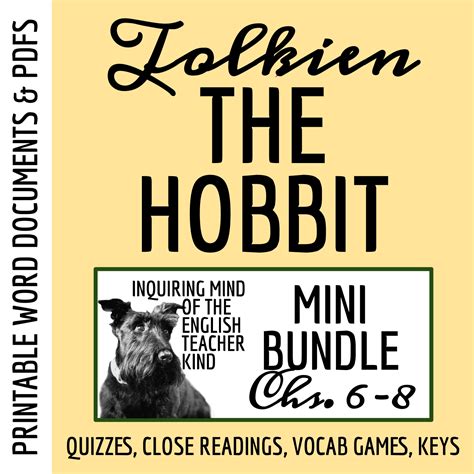 The Hobbit Quiz Close Reading And Vocabulary Games Bundle Chapters 6