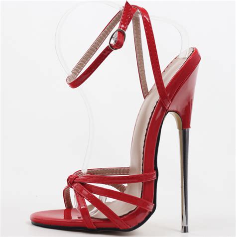 Strappy High Heel Metal Stiletto Sandal Fetish Sexy Extreme Hand Made 7