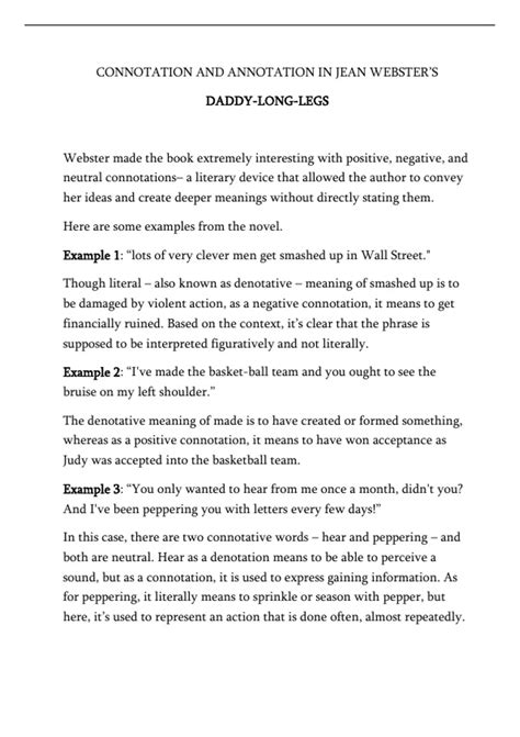 Stylistic Analysis English Literature Daddy Long Legs English Literature Stuvia Us