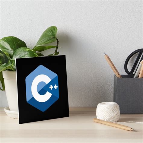 c coding language logo art board print for sale by bluepencilart