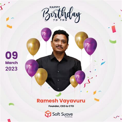 Soft Suave Technologies On Linkedin Happybirthday Birthdaywishes Birthdayvibes Ceo Softsuave