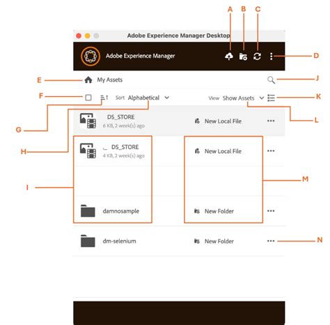 User Interface Experience Manager Desktop App Adobe Experience Manager
