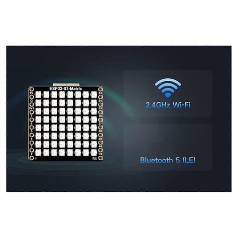 Esp32 S3 Development Board Wifi Bluetooth Matrix 8x8 Rgb Led With Qst