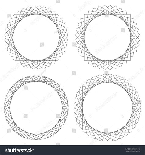 Spirograph Pattern Like Rotating Spiral Vortex Stock Illustration 392637616 Shutterstock