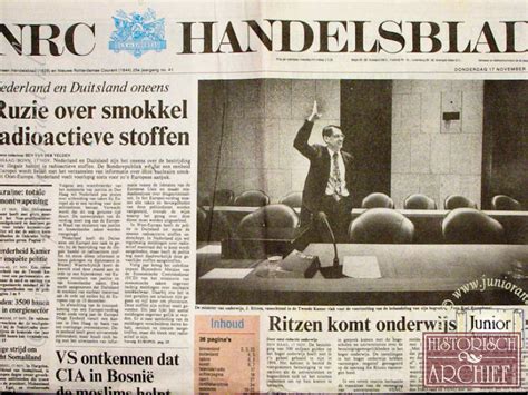Een écht historisch NRC Handelsblad als krant van de geboortedag