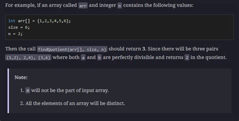 solved write a c function int findquotient int arr[] int