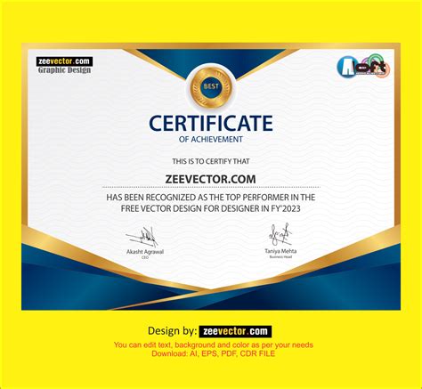 Certificate Vector Free Vector Design Cdr Ai EPS PNG SVG