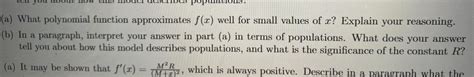 Solved For A Particular Species The Model