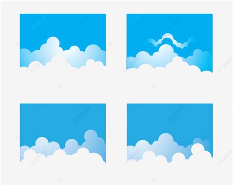 Blue Sky Cloud Vector Hd Images Blue Sky With Cloud Background Vector