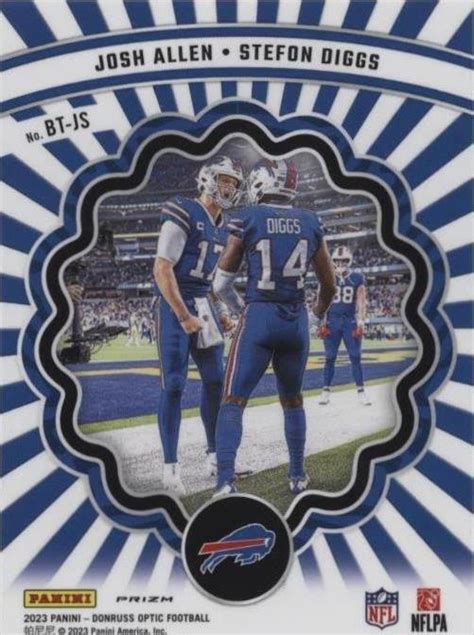 2023 Panini Donruss Optic Josh Allen Stefon Diggs BT JS EBay