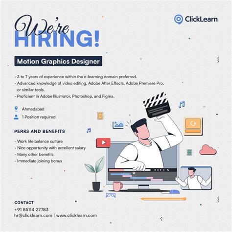 Clicklearn India On Linkedin Motiongraphicdesigner Ahmedabad