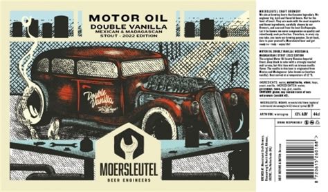 Пиво De Moersleutel — Motor Oil Double Vanilla 2022 Edition Купить