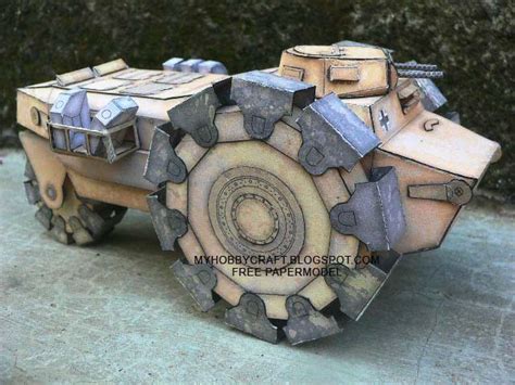 Alkett Vskfz Minesweeper Tractor Papercraft Papercraft Paradise