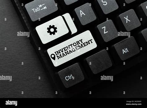 Writing Displaying Text Inventory Management Concept Meaning