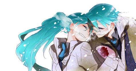 Vocaloid 雪ふったよ【初音兄弟】 乃花のマンガ 初音ミク ミクオ なにこれ可愛い Pixiv