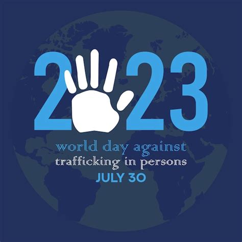 Premium Vector World Day Against Trafficking In Person Is Observed
