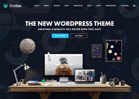 TheFox Responsive Multi Purpose WordPress Theme Awwwards Nominee