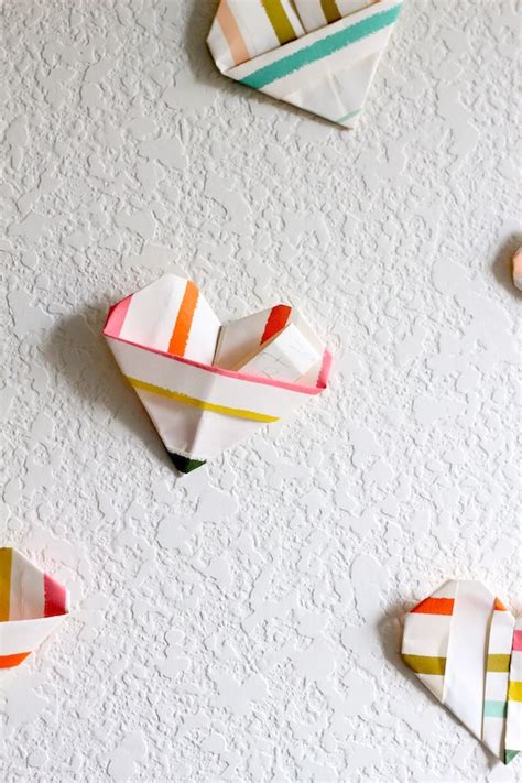 Corazones De Origami Con Mensajes Para San Valentín Guía De Manualidades