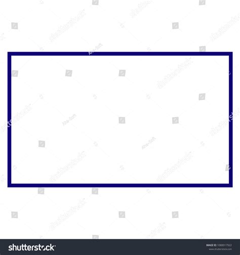 Rectangle Frame Template Vector Draft Element Stock Vector Royalty Free 1088917922 Shutterstock