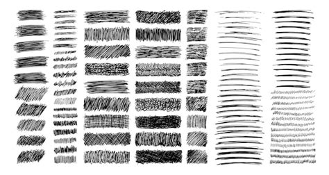 Premium Vector Big Set Of Rectangle Scribble Smears Wavy Lines And Strokes Drawn With Pen