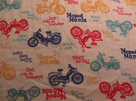 Moped Mania Fabric Moped Photos — Moped Army