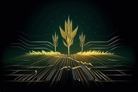 Premium Ai Image Abstract Pattern Of Wheat