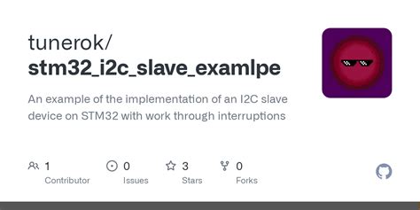 github tunerok stm32 i2c slave examlpe an example of the
