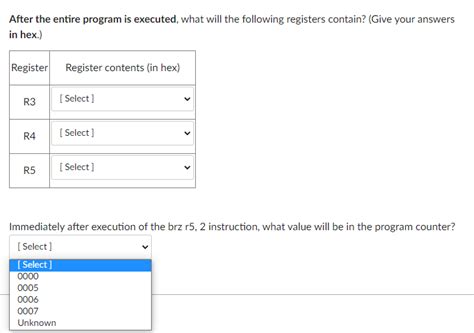 The Following Simple Computer Assembly Program Is Chegg