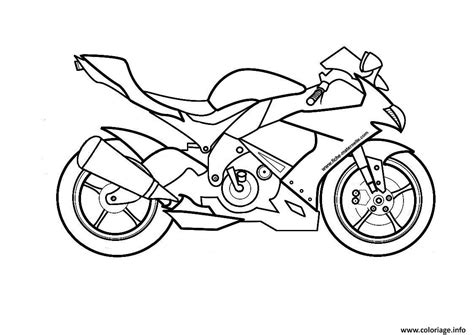 Coloriage Moto De Course 14 Dessin Moto à Imprimer